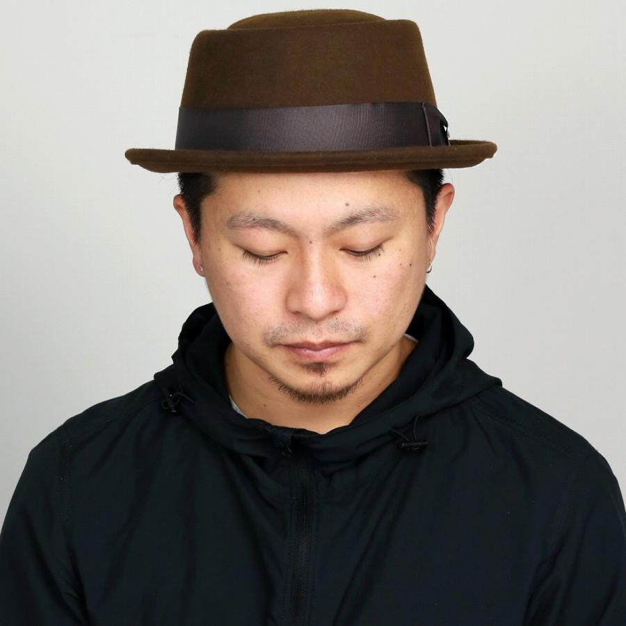 STETSON インポート 帽子 メンズ ハット 秋冬 フェルトハット ポークパイハット ウール ステットソン シンプル 無地 チョコレート : ELEHELM帽子通販専門店 - 通販 ...