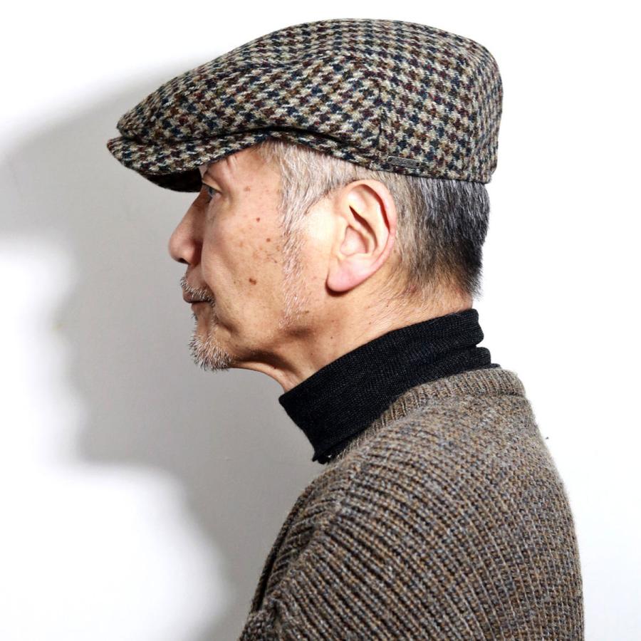 ハンチング メンズ 大きいサイズ ツイード wigens 送料無料 秋冬