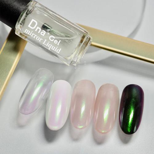 Dna Gel ミラーリキッド mirror Liquid 5ml 6色よりご選択 ML01-ML06 ディーナジェル リキッドタイプ ミラーネイル ダストブラシ不要 密着 新品 送料無料 ...