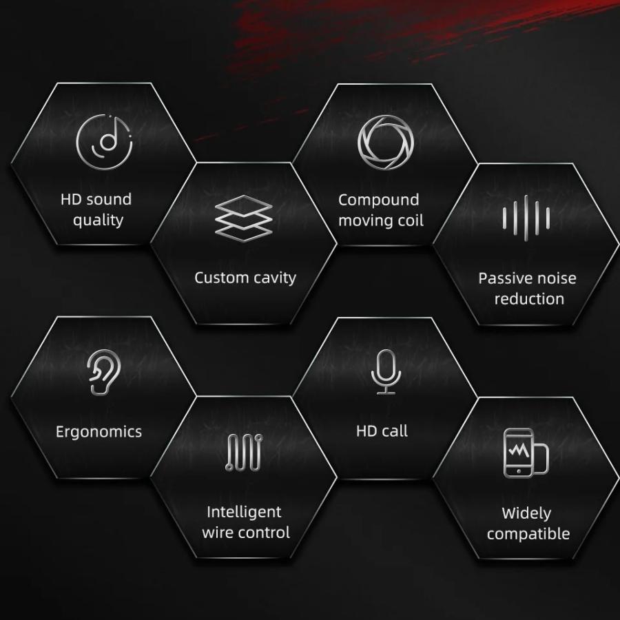 Qkz ak7 3.5mm 有線 イヤホン ゲーミングイヤホン ステレオ マイク付き ヘビーベーススポーツ ヘッドセット : element - 通販 - Yahoo!ショッピング