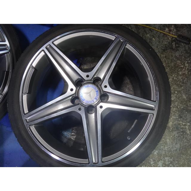 メルセデス ベンツ W204 C200 等 18インチ アルミ ホイール タイヤ ホイル 225/40/18 [0199] : 輸入車専門中古パーツのエレメント - 通販 - Yahoo!ショッピング