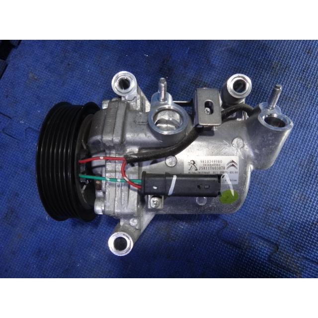 シトロエン C3 B6HN01 等 純正 A/C エアコン コンプレッサー 品番 9810349980 9808860080 走行15 ...