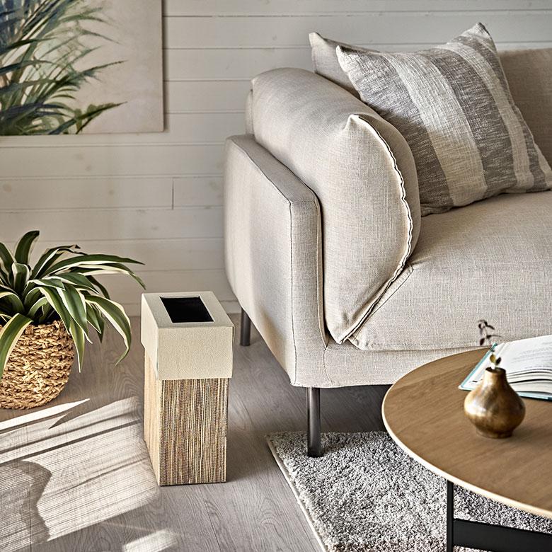 ゴミ 箱 ダスト ボックス 四角 長方形 ウォーターヒヤシンス 高さ 30cm 7L 袋 見えない 中身 くず 入れ モダン おしゃれ 北欧 リゾート 雑貨 西海岸 14037 :14037 ...