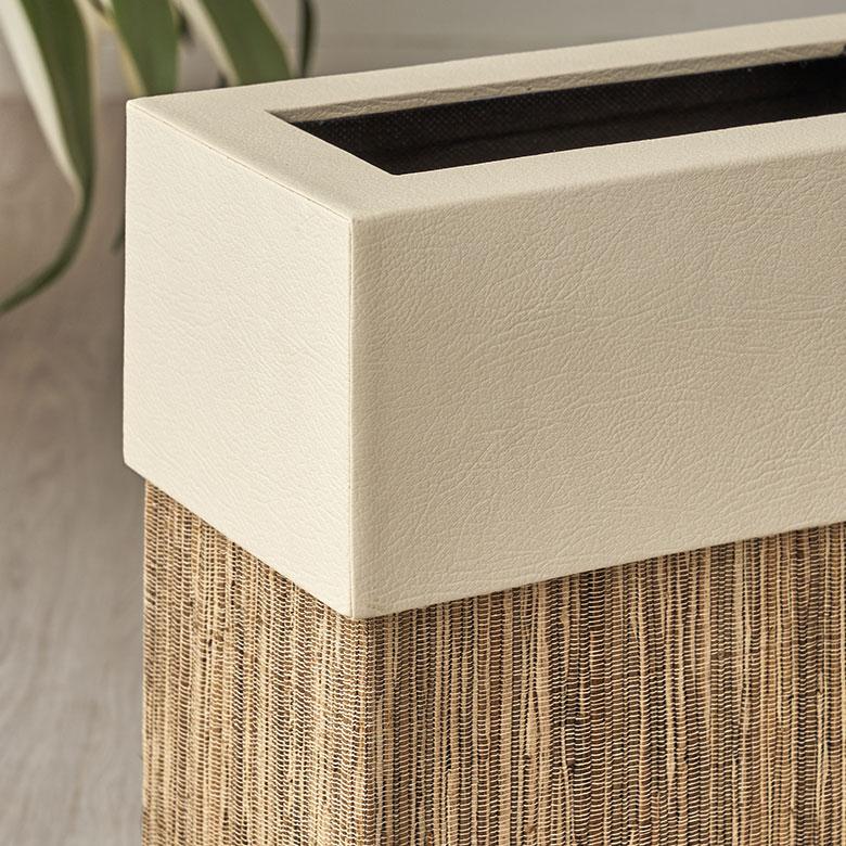 ゴミ 箱 ダスト ボックス 四角 長方形 ウォーターヒヤシンス 高さ 30cm 7L 袋 見えない 中身 くず 入れ モダン おしゃれ 北欧 リゾート 雑貨 西海岸 14037 ...