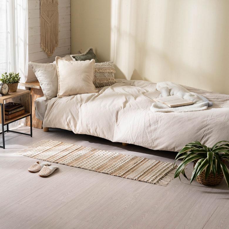 ブランド登録なし ラグ マット キッチン コットン シンメトリー柄 ダイヤ ボーダー 絨毯 じゅうたん カーペット おしゃれ 北欧 インテリア ...