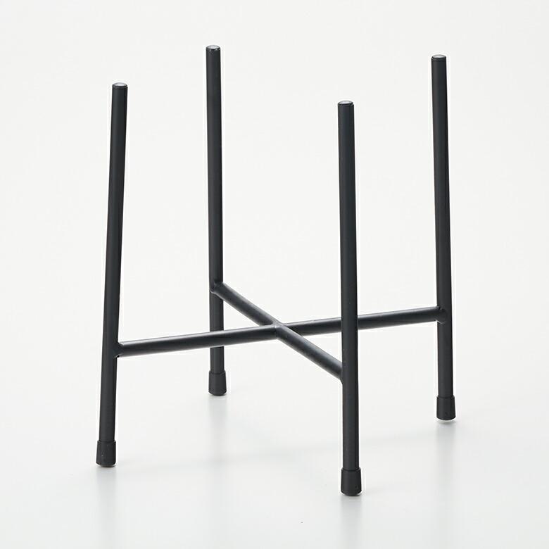 プランター スタンド フォーク型 アイアン 鉄 高さ 20cm 植木 鉢 ブラック 6号 ポット ラック フラワー 4本 四脚 おしゃれ 北欧 ...