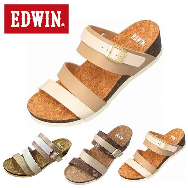 EDWIN エドウィン コンフォートサンダル レディース ヒール 4cm ウェッジソール シューズ 靴 得割12 EW6012 : エレファントSPORTS - 通販 - Yahoo!ショッピング