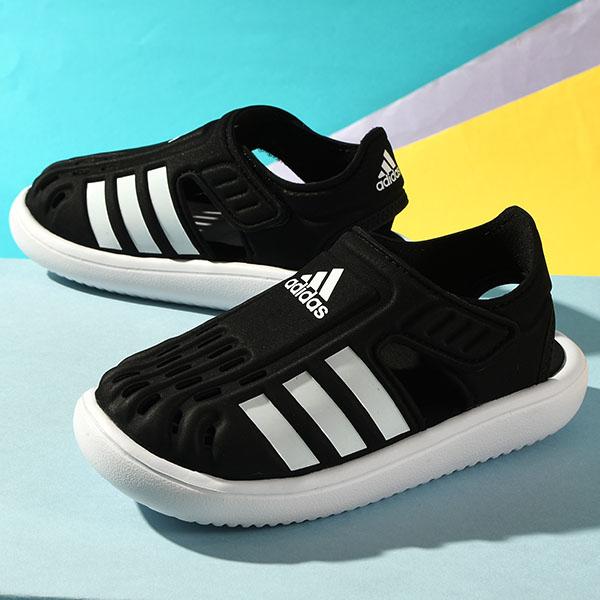 adidas アディダス つま先保護 水陸両用 ベビー サンダル キッズ ジュニア 子供 シューズ ベルクロ GW0391 IE2604 ...