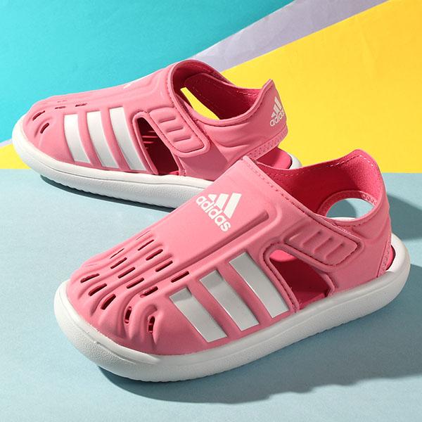 adidas アディダス つま先保護 水陸両用 ベビー サンダル キッズ ジュニア 子供 シューズ ベルクロ GW0391 IE2604 ...