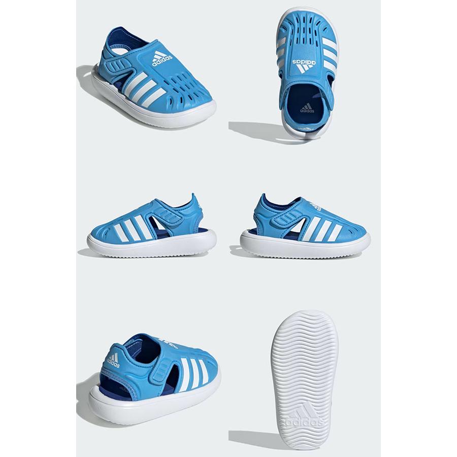 アディダス つま先保護 水陸両用 ベビー サンダル adidas キッズ ジュニア 子供 シューズ ベルクロ 2024春夏新色 GW0391 ...