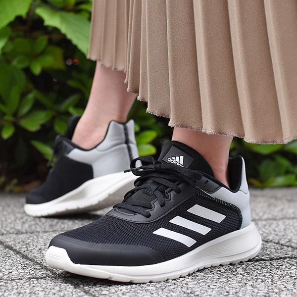 アディダス レディース スニーカー adidas TENSAUR RUN K キッズ ジュニア 子供 紐靴 ひも靴 シューズ 靴 3本ライン ...