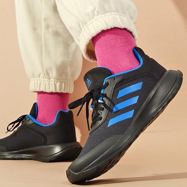 アディダス レディース スニーカー adidas TENSAUR RUN K キッズ ジュニア 子供 紐靴 ひも靴 シューズ 靴 3本ライン ...