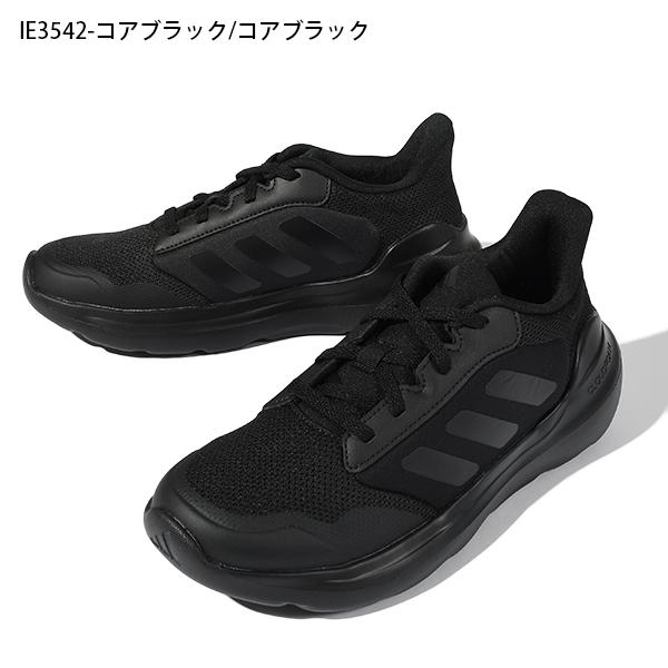adidas アディダス レディース スニーカー Tensaur Run 3.0 J ローカット ホワイト 白 ブラック 黒 IE3541 ...