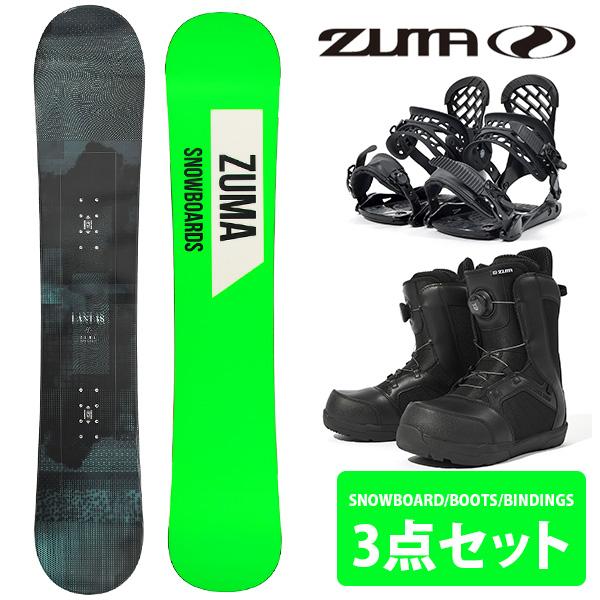半額以上 62%off ZUMA スノーボード メンズ 3点セット 板 ボード バイン ブーツ FANTAS NAVY スノボ 24-25 ...