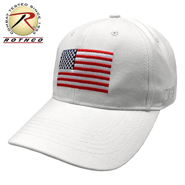 ROTHCO ロスコ USA ロープロファイル キャップ ホワイト ベルクロ カーブ バイザー ツバ 帽子 メンズ レディース Low ...
