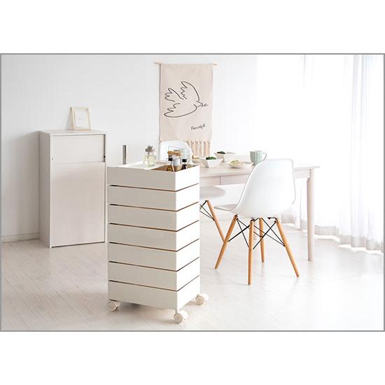 Pluna (プルーナ) マルチワゴン 5段タイプ クリーム WG-H001-CM : wg-h001-cm : eleuthera - 通販 - Yahoo!ショッピング