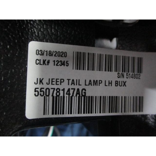 クライスラー Jeep ラングラ― JK 純正 左テールランプ 55078147AG : イレブンオート - 通販 - Yahoo!ショッピング