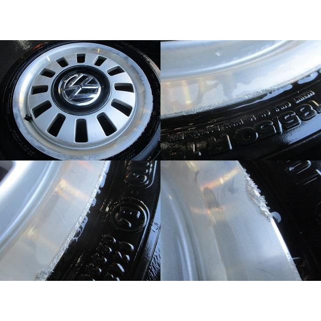 VW フォルクスワーゲン UP アップ AACHY 純正 ホイール 4本 6J×16 +43 PCD100 ブラック 1S0601025B ...