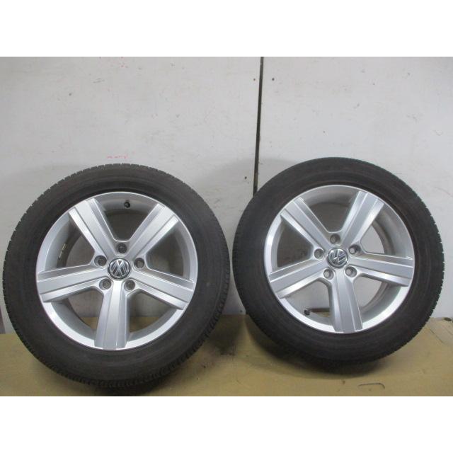 VW フォルクスワーゲン ゴルフ7 TSI AUCJZ 純正 タイヤホイール 2本 6.5J×16 +46 PCD112 5穴 ...