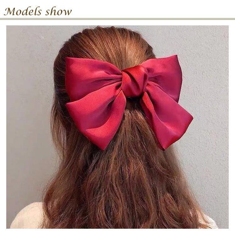 シンプル バレッタ リボン ヘアアクセ 大きい 卒業式 ヘア シンプル バレッタ リボン ヘアアクセ 大きい 卒業式 ヘア