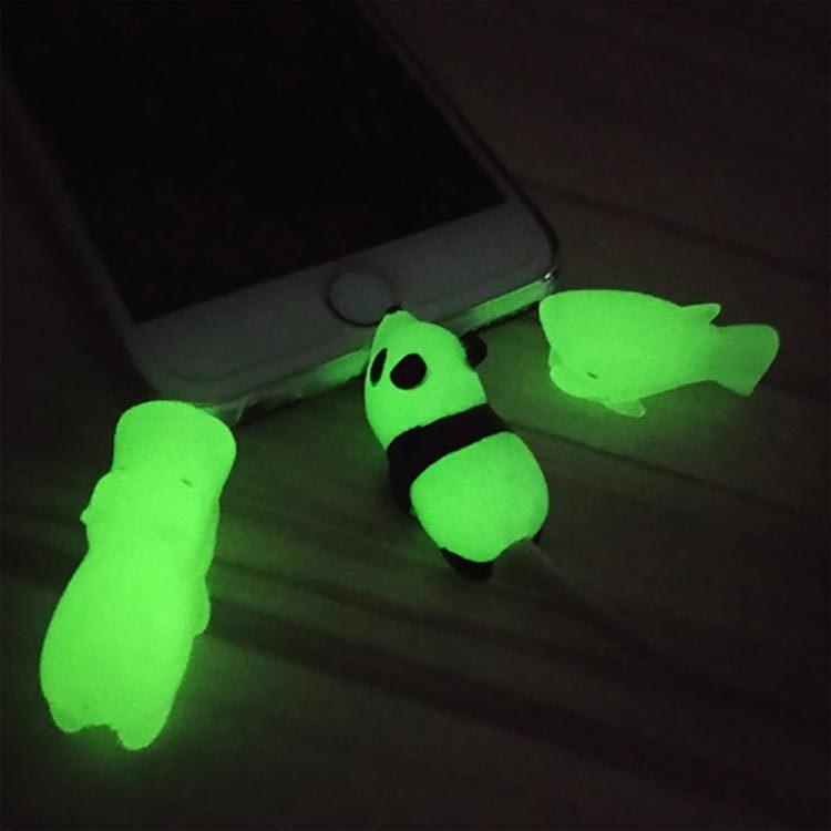 2個 ケーブルバイト 断線防止 かわいい KABLE BITE iphone 充電ケーブル保護 アニマルプロテクター かわい ...