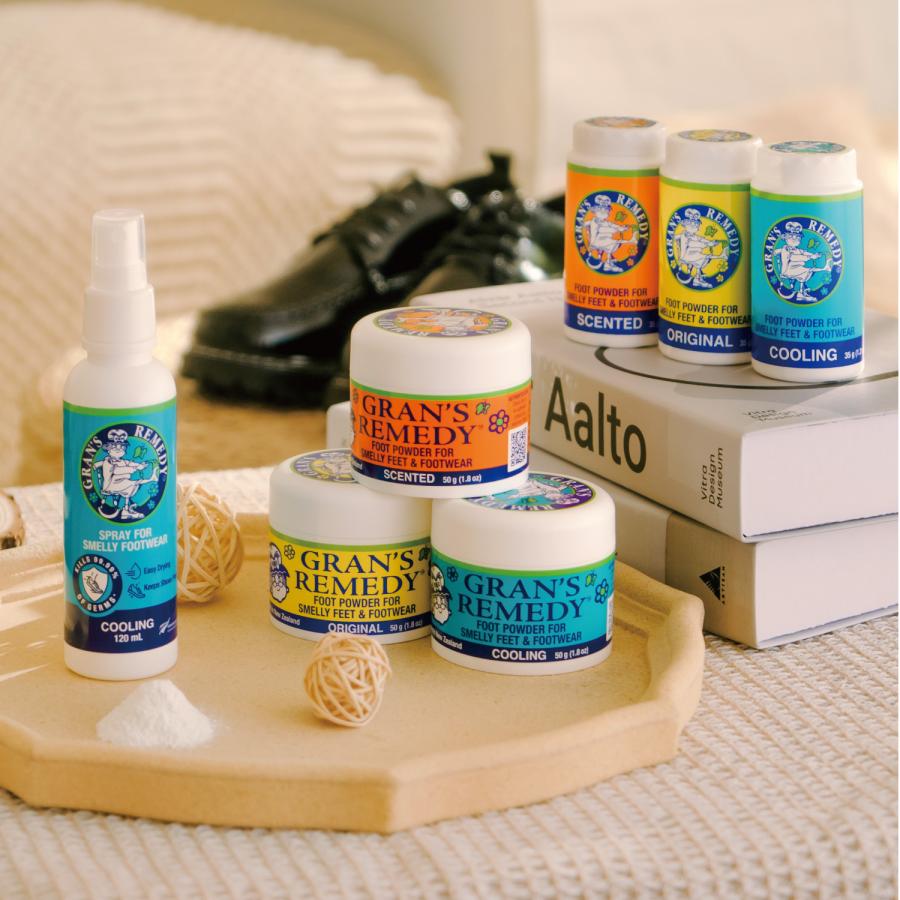 グランズレメディ セット（50g×1、35g×1、120ml×1） 無香料 クーリング(ミント) センティット(フローラル) 全サイズ ブーツ 長靴 スリッパ 靴 デオドラント : grans ...