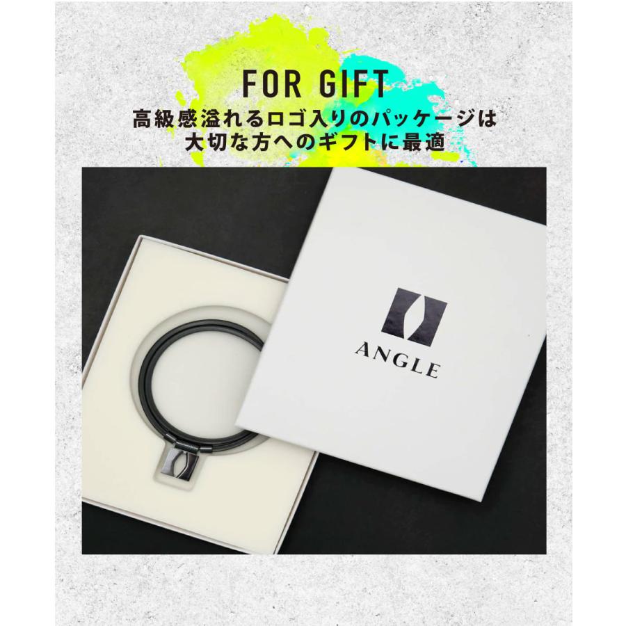 ANGLE アングル 磁気ネックレス e.MODEL 01 NECKLACE 医療機器 肩こり 首 背中 血行改善 箱入り 送料無料 AE01N : ELIX SPORTS - 通販 ...