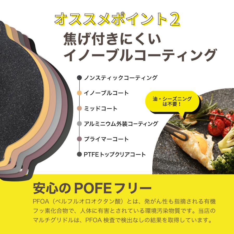 HOME COCCI マルチグリドル 鉄板 34cm グリルパン マルチグリドルパン フライパン 軽量 深型 ケース 取っ手 IH 直火 ...