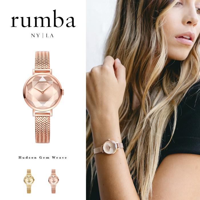 ルンバタイム Rumba Time 腕時計 レディース Hudson Gem Weave ゴールド ニューヨーク おしゃれ ファッション ...