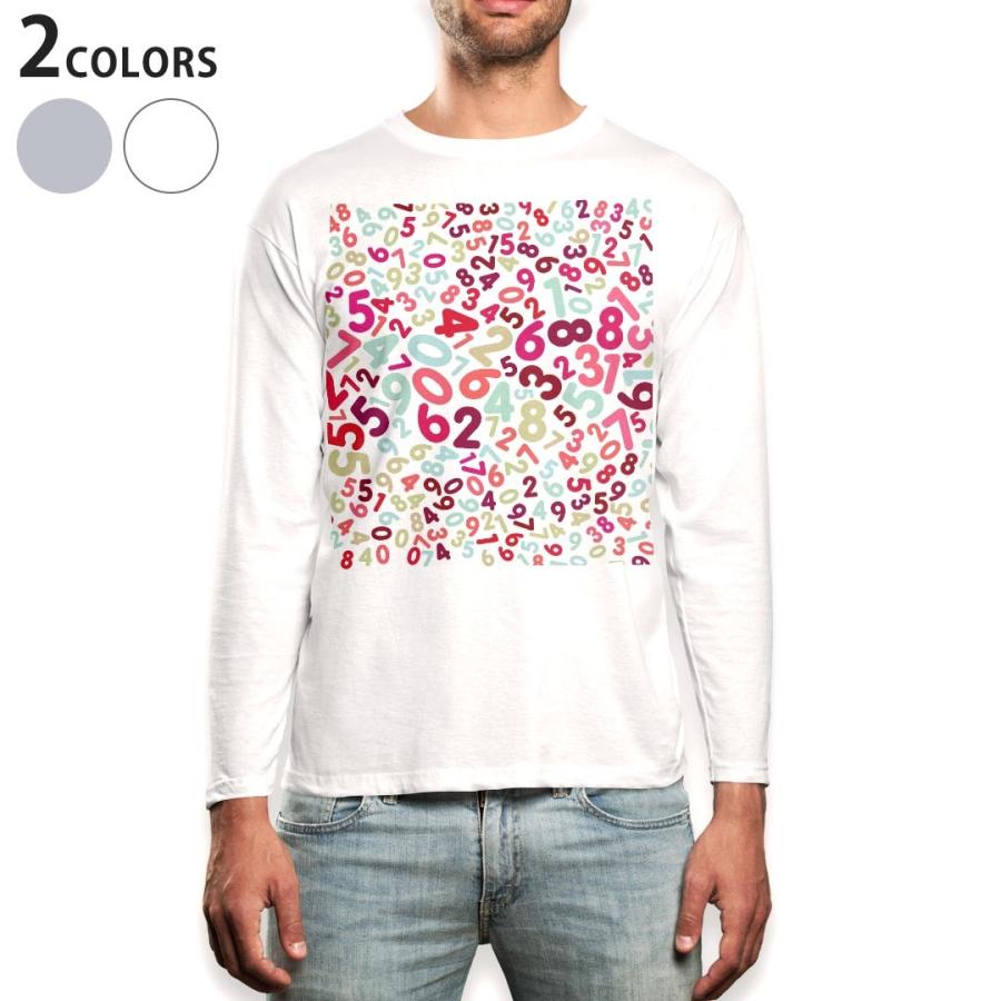 ロングTシャツ メンズ 長袖 ホワイト グレー XS S M L XL 2XL Tシャツ ティーシャツ T shirt long sleeve ...