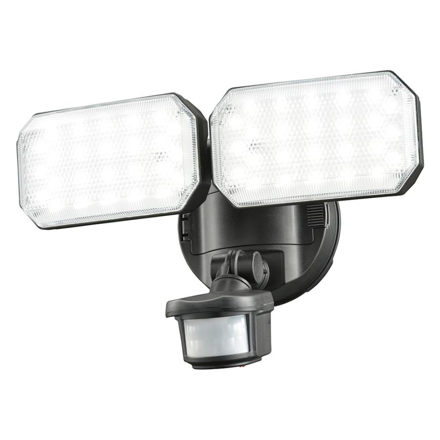 オーム電機 monban 防犯センサーライト 2灯 リチウム充電池式 2000ルーメン LS-B312【品番:07-8802】 : E-MASTERヤフー店 - 通販 - Yahoo!ショッピング