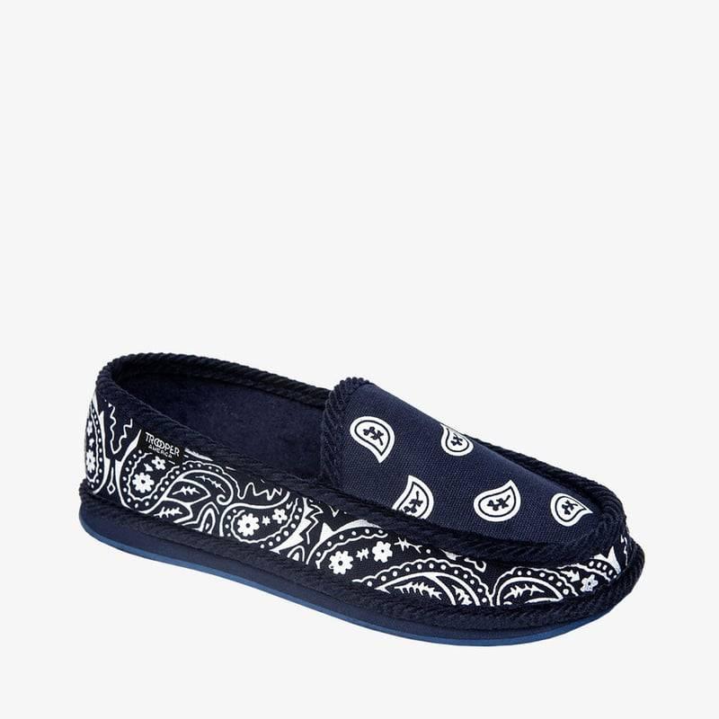 TROOPER AMERICA トゥルーパーアメリカ スリッポン ペイズリー ネイビー/ホワイト SLIP ON KS-002 : EmbarK - 通販 - Yahoo!ショッピング