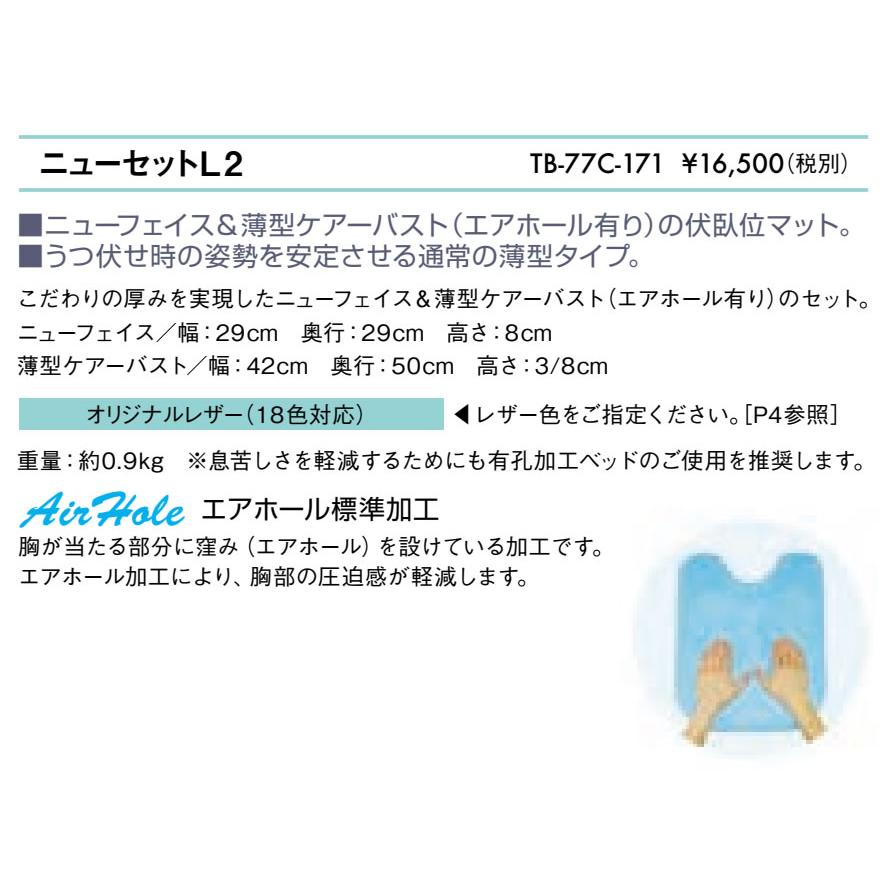 高田ベッド製作所 高田ベッド ニューセットL2 TB-77C-171 ニューフェイス＆薄型ケアーバストのセット商品 うつ伏せ 胸当て 治療用枕 顔マクラ : エンバシー 高田ベッド正規特約店 ...