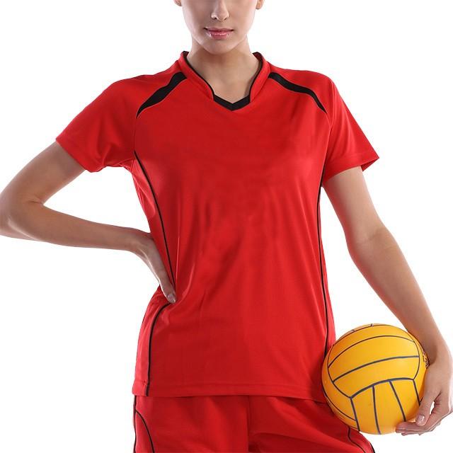 P-1620 ウィメンズ バレーボールシャツ ユニフォーム ジュニア 子供用 大人サイズ 練習着 チーム用ウェア シンプル無地 レディース wundou ウンドウ : エンブレムファクトリー ...