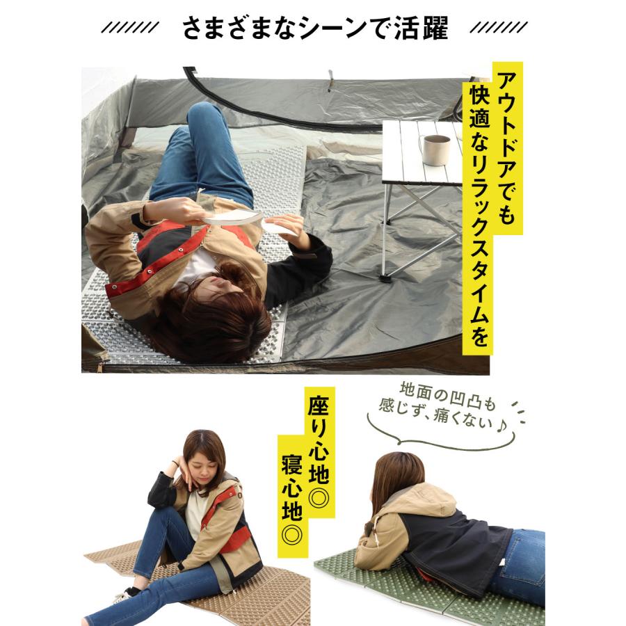 PYKES PEAK（パイクスピーク） キャンプマット 折りたたみ 極厚 20mm