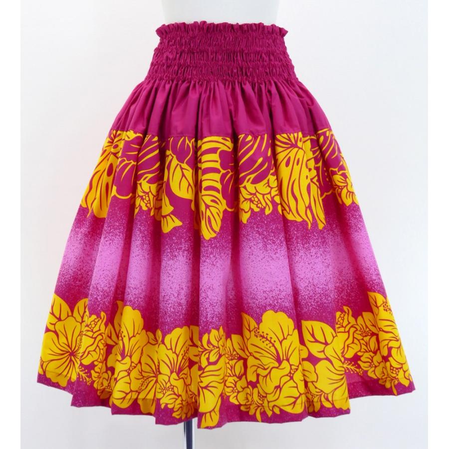 フラダンス パウスカート シングル73cm丈 バイカラー ピンク 2852 : emika - 通販 - Yahoo!ショッピング