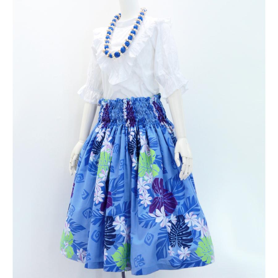 フラダンス パウスカート シングル78cm丈 ブルー 2954 : emika - 通販 - Yahoo!ショッピング