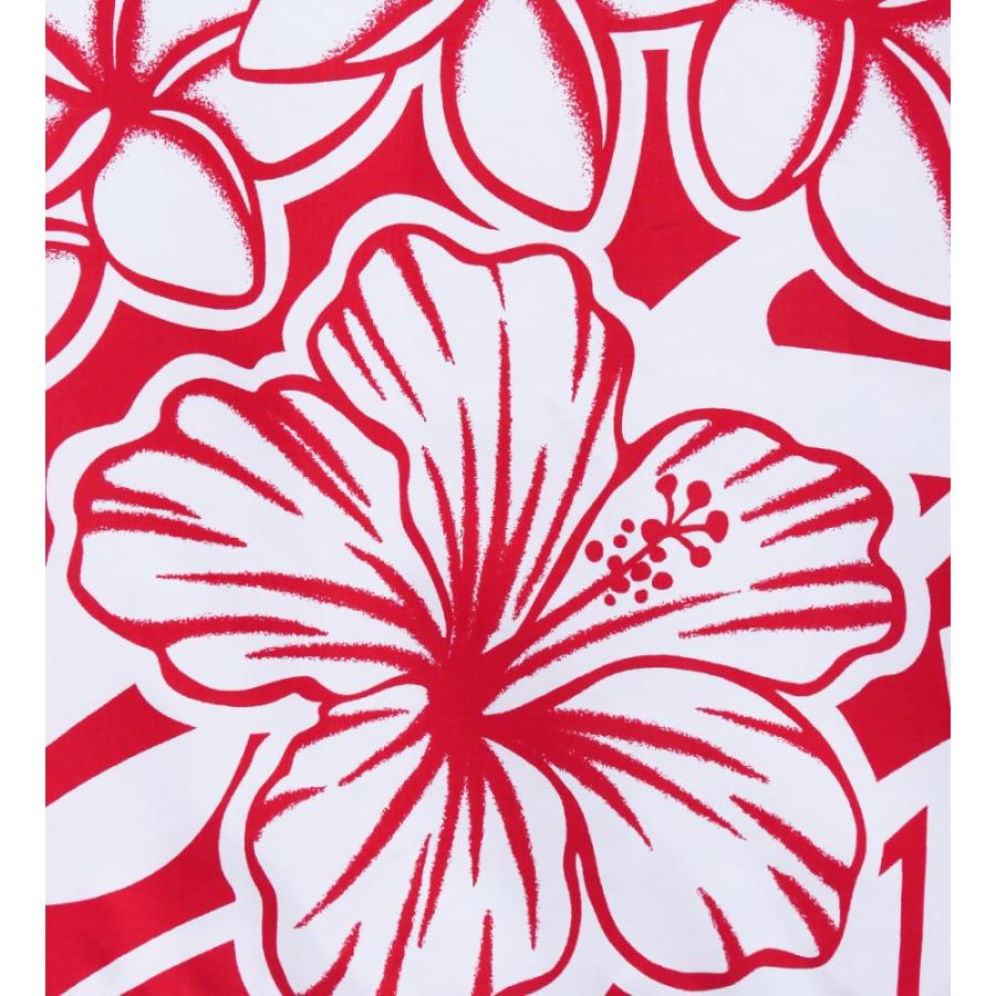 フラダンス パウスカート シングル73cm丈 ホワイト×レッド 2997 : emika - 通販 - Yahoo!ショッピング