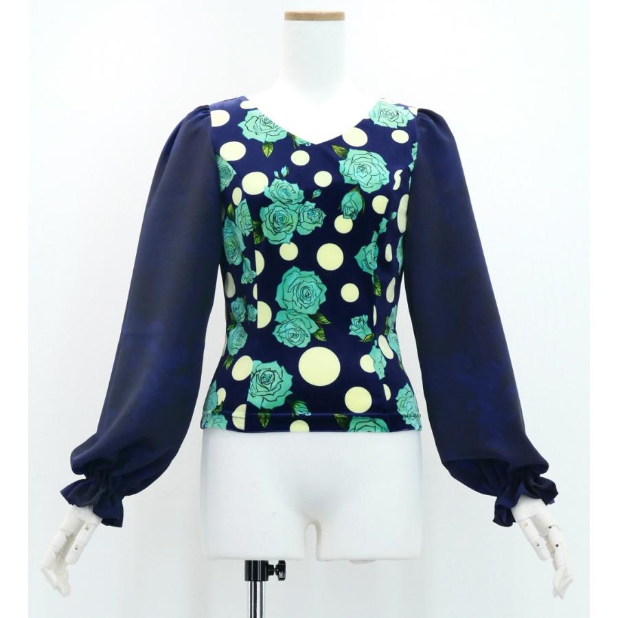 フラメンコ ローズ×水玉 セットアップ ブルー＆ネイビー S-Lサイズ FBS-19 : emika - 通販 - Yahoo!ショッピング