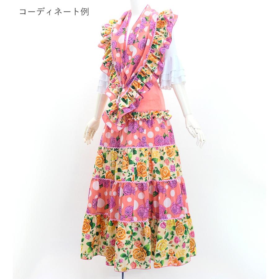 フラメンコ ピキージョ＆スカートセット ローズ ピンク×ベージュ S-Lサイズ FPS-8 : fps-8 : emika - 通販 - Yahoo!ショッピング