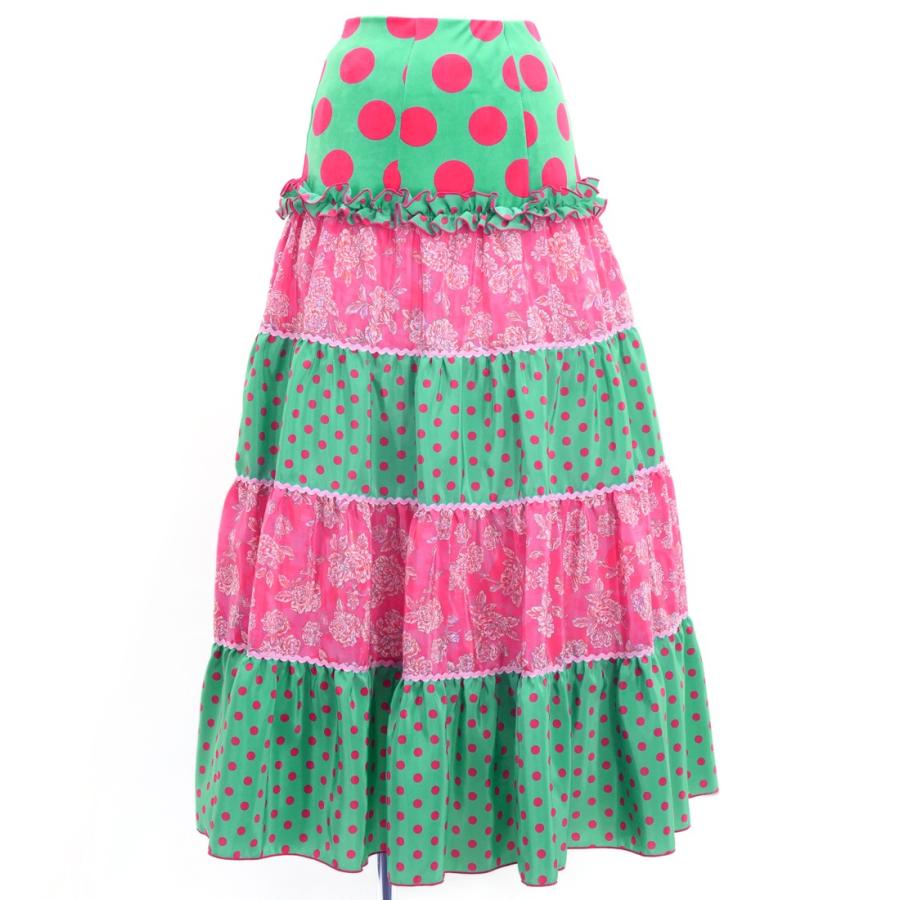 フラメンコ ティアードスカート 水玉×ローズ ターコイズブルー×ピンク S-Lサイズ FS-29 : emika - 通販 - Yahoo!ショッピング