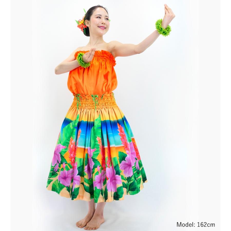 フラダンス シャンタン パウスカート＆チューブトップ セット ハイビスカス J3099-4 :J3099-4:emika - 通販 - Yahoo!ショッピング