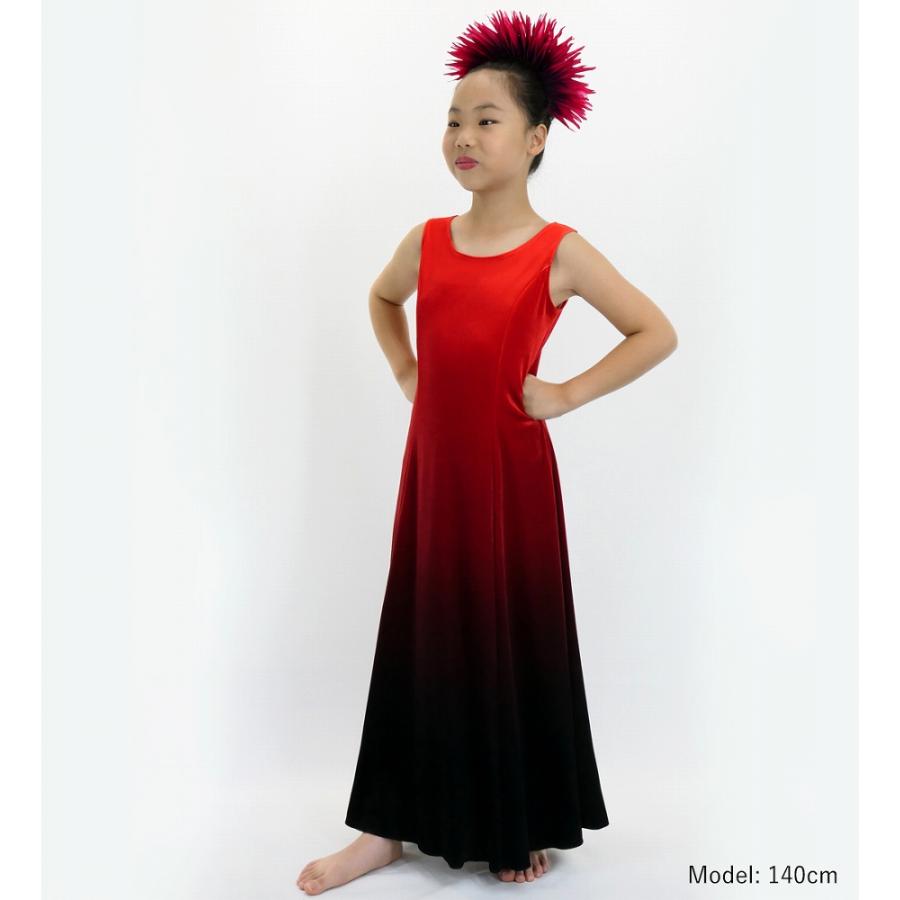 フラドレス ケイキ [120] ベロア ロング丈 レッド×ブラック Jp74rdbk120 :Jp74rdbk120:emika - 通販 - Yahoo!ショッピング