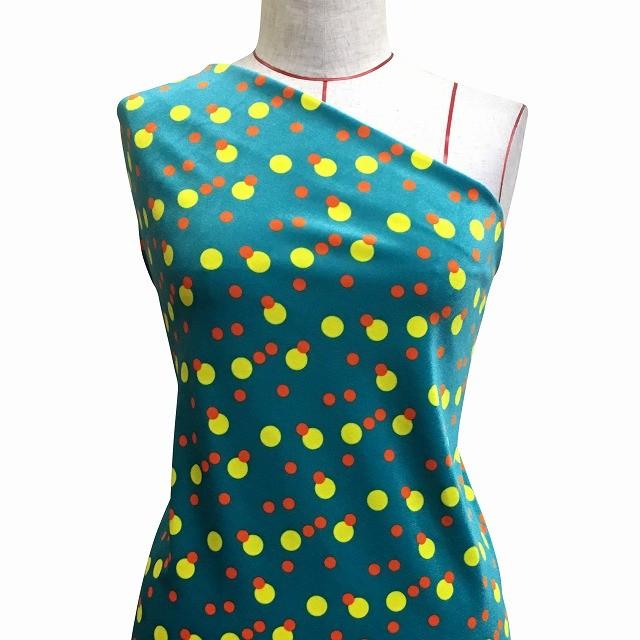 フラメンコ生地 水玉柄 ストレッチベロア生地 グリーン KF-027-GR-V 3-5営業日後発送 : emika - 通販 - Yahoo!ショッピング