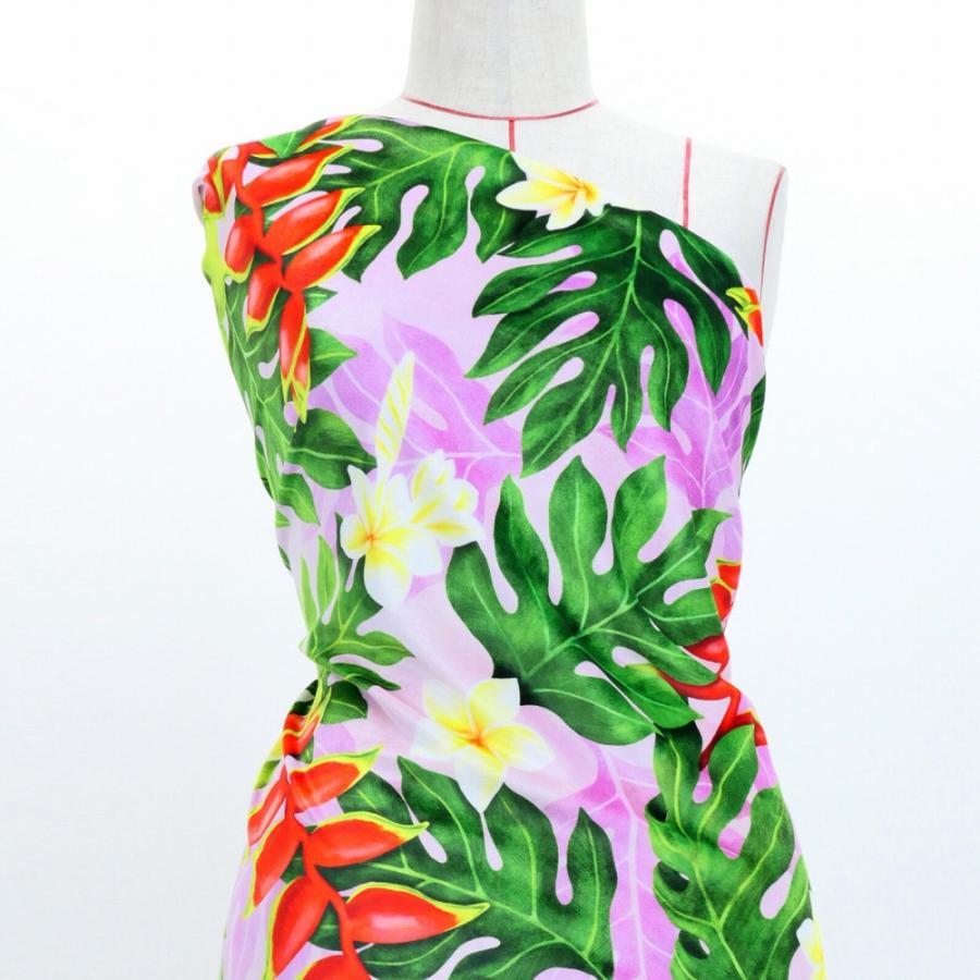 ハワイアン生地 パンノキ柄 コシボ・シャンタン・ストレッチベロア選べる生地 ピンク KH-656-PI 3-5営業日後発送 : emika - 通販 - Yahoo!ショッピング