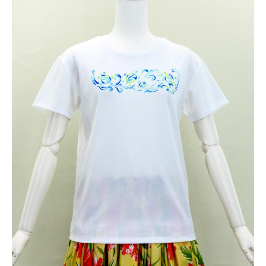 フラダンス ドライTシャツ [M/L] ホヌ×カヒコ ホワイト 吸水速乾 UVカット plt004 : emika - 通販 - Yahoo!ショッピング