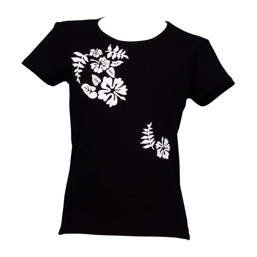 ストレッチ Tシャツ XL ホワイト ハイビスカス ブラック TC4wbXL : emika - 通販 - Yahoo!ショッピング