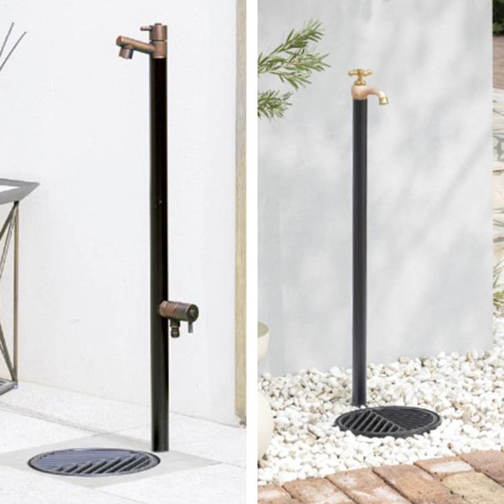 水受け ガーデンパン アルモ 埋設型 埋込 ブラック シルバー 庭 ガーデン 洗い場 ペット 足 バケツ おしゃれ モダン オンリーワンクラブ TK3-E-MA : お庭の宅配便Yahoo!店 ...