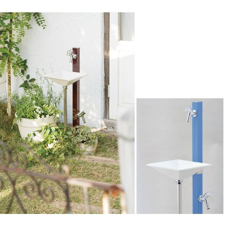 手洗器セット アクアルージュ 専用 オプション プレーンパン カレ 手洗い場 洗面 水回り 立水栓 水栓柱 シンプル オシャレ オンリーワンクラブ TK3-E-WG : お庭の宅配便Yahoo ...
