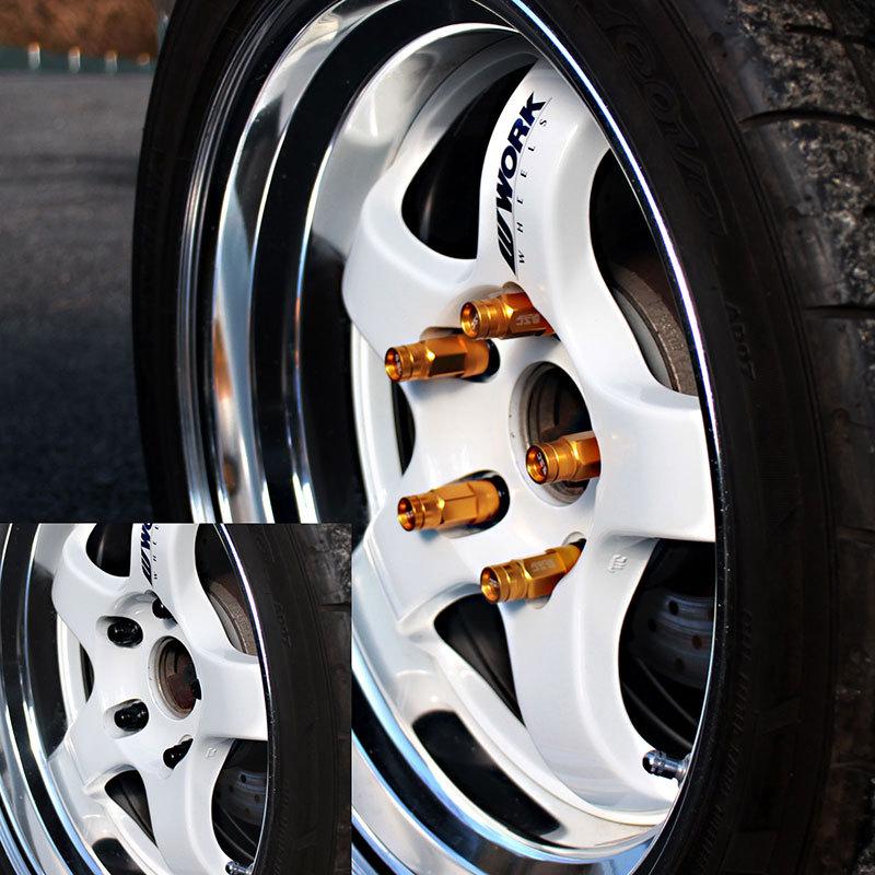 BSC Gravity 【20本セット】ホイールナット M12 M14 P1.5 P1.25 ゴールド BSCトランスフォーム ラグナット ロックナット 国産車 輸入車 汎用 社外品 盗難防止 ...